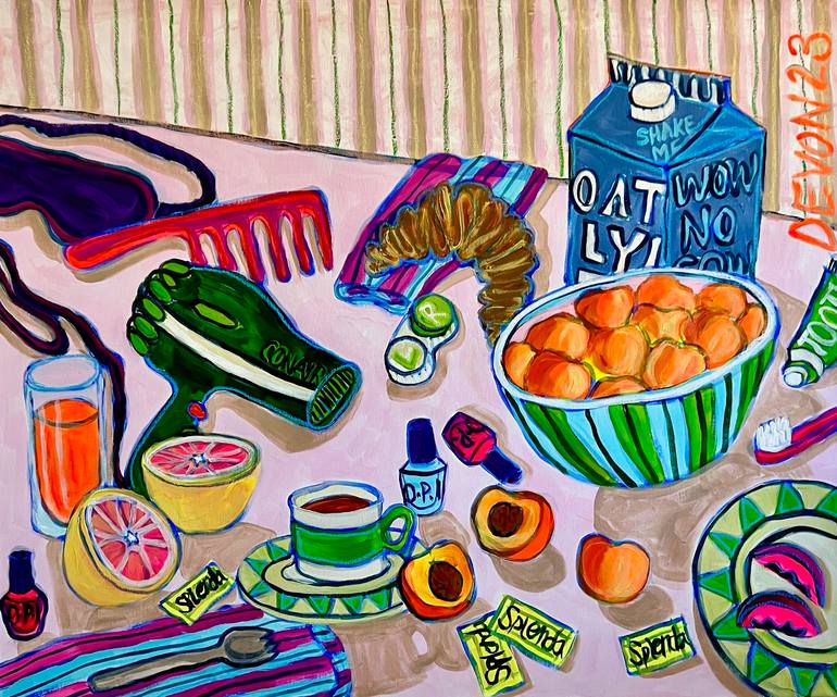 Morning Routines Painting by Devon Grimes | Saatchi Art