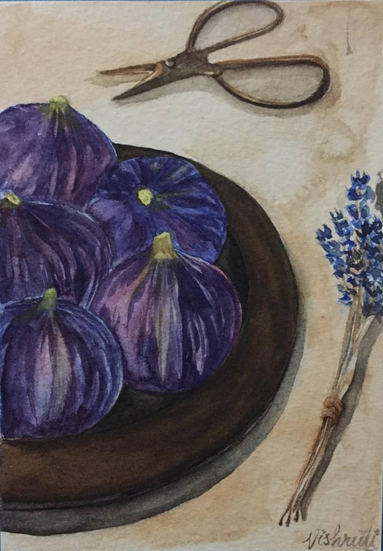 Fig-Twig Painting by Vishruti Ranpura | Saatchi Art