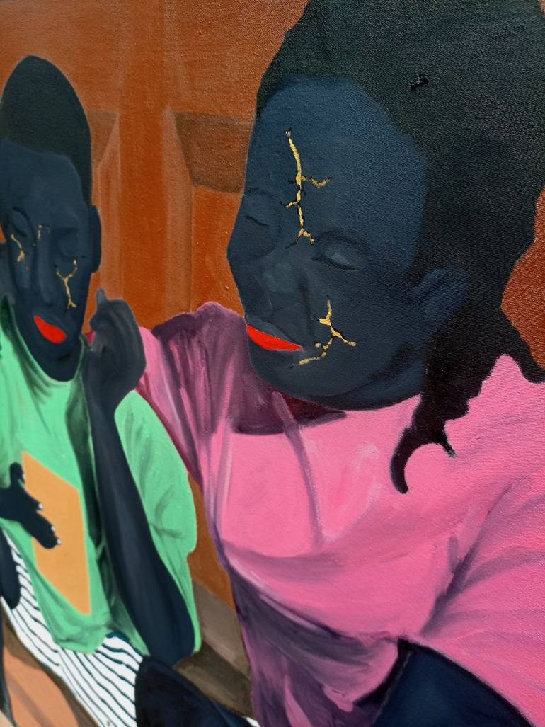 A letter to a brother Painting by Tobi Eniafe | Saatchi Art