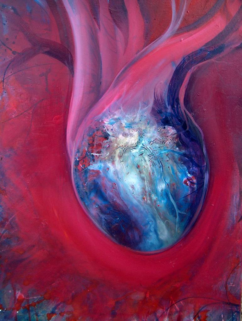 Abstract Human Heart Painting