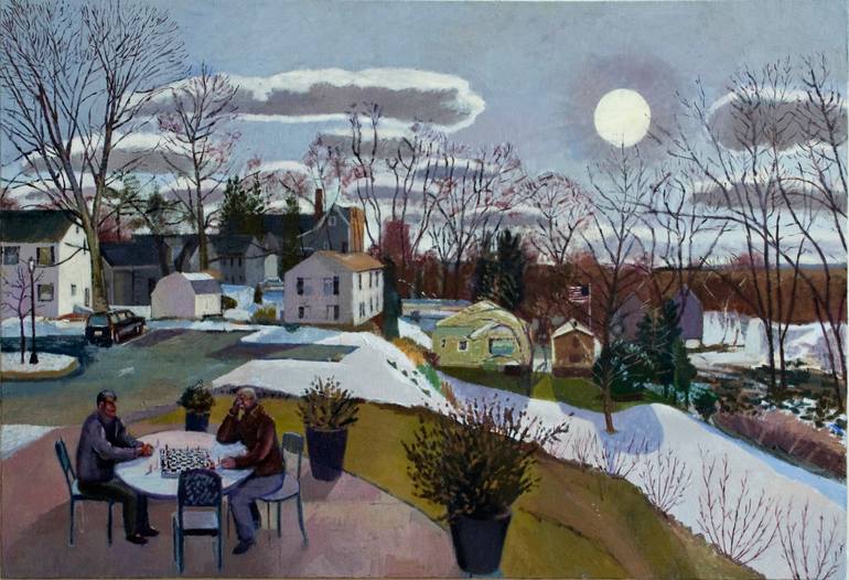 By the River Painting by Grier Torrence | Saatchi Art