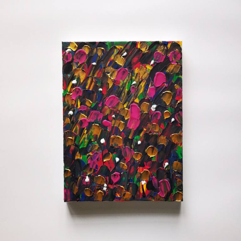 FLOWER FIELD Painting by Grin Dozy | Saatchi Art