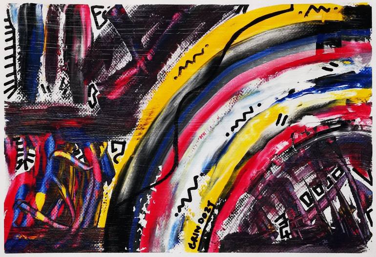 MIXTURE Painting by Grin Dozy | Saatchi Art