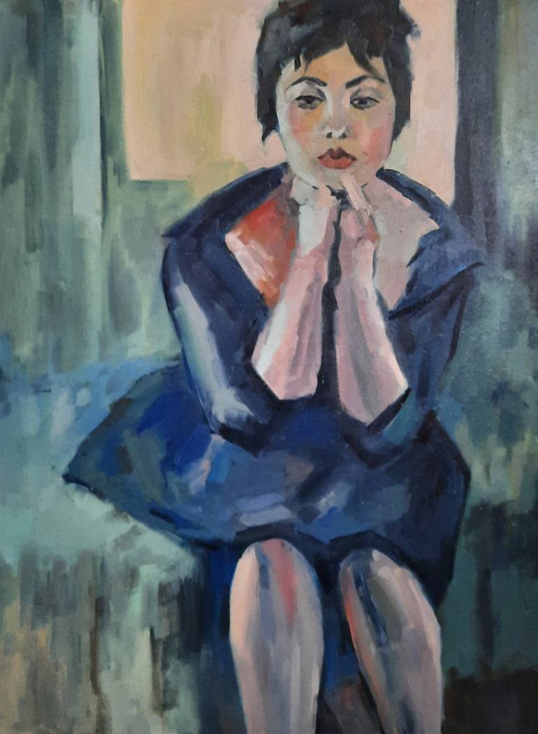 Lady Painting by Sofya Shnel | Saatchi Art