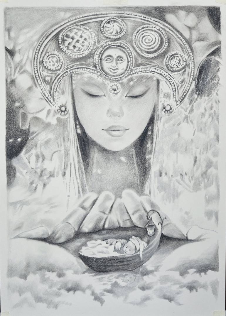 A fabulous dream. Drawing by Yuriy Vinnitskiy | Saatchi Art