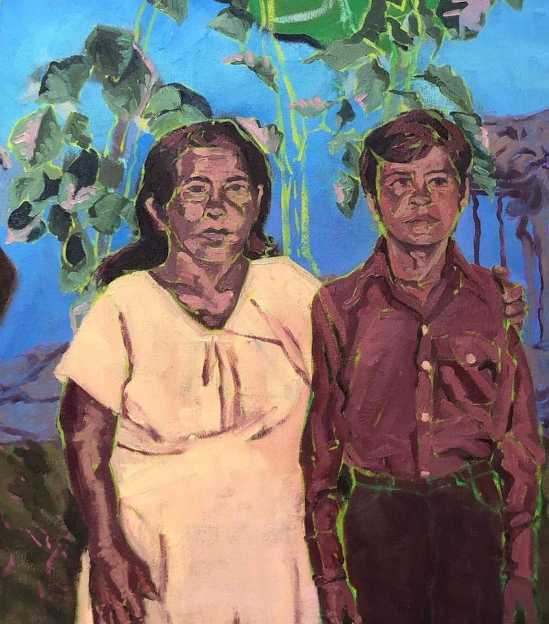 Para Mi Abuelita Lupe Painting by Kiara Aileen Machado | Saatchi Art