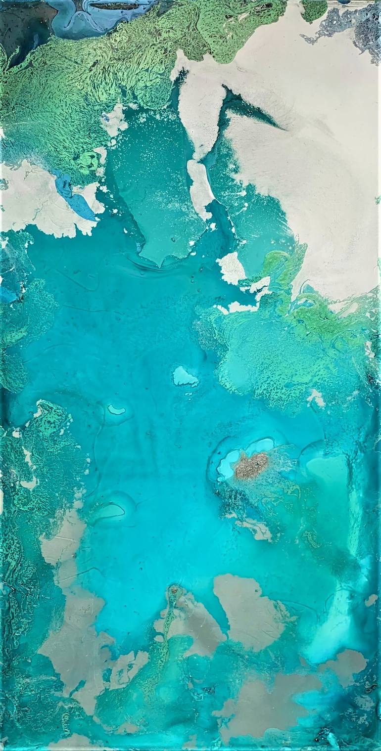 Caribbean part 2 - abyss, algae, water, sea, summer, painting living ...