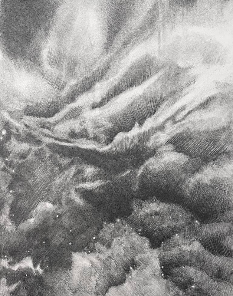 the space around, scattered dust Drawing by Laura Williams | Saatchi Art