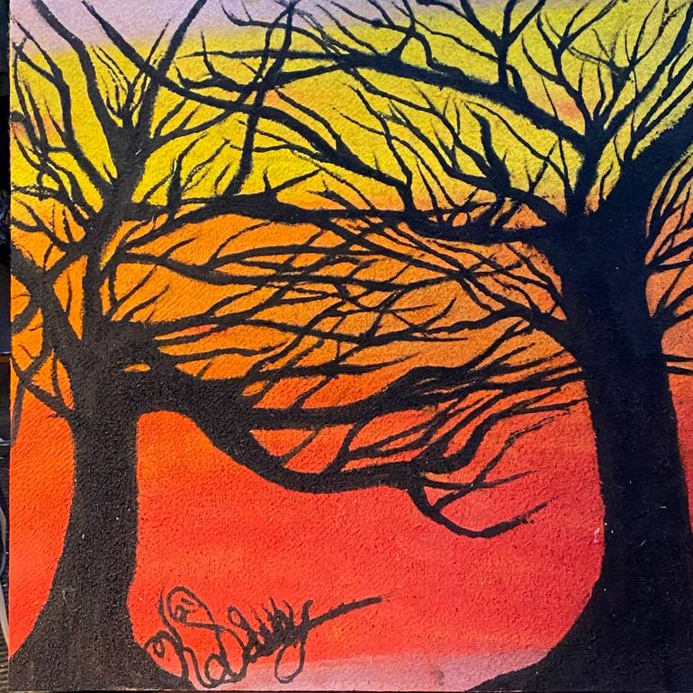 Sunfall Painting by Kimberli Lashway | Saatchi Art