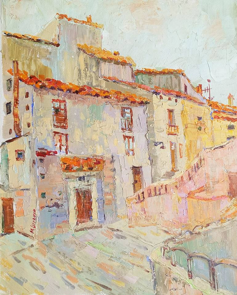 A view in Tortora Painting by Maria Shevchuk | Saatchi Art