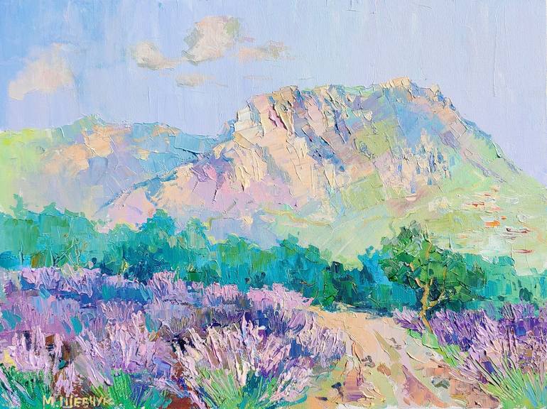 The last rays on Demerdzhi Painting by Maria Shevchuk | Saatchi Art
