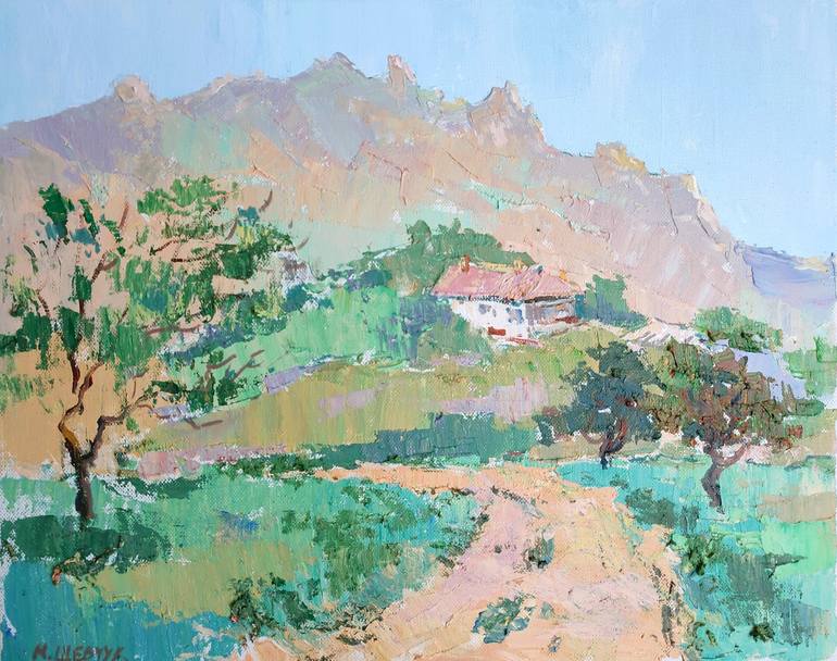 View from Capers Valley Painting by Maria Shevchuk | Saatchi Art
