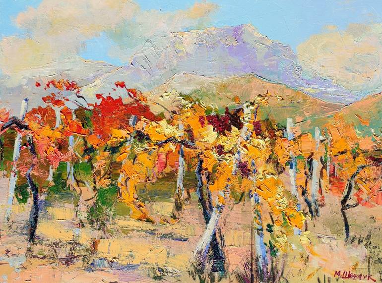 November Enfolding Demerdzhi Painting by Maria Shevchuk | Saatchi Art