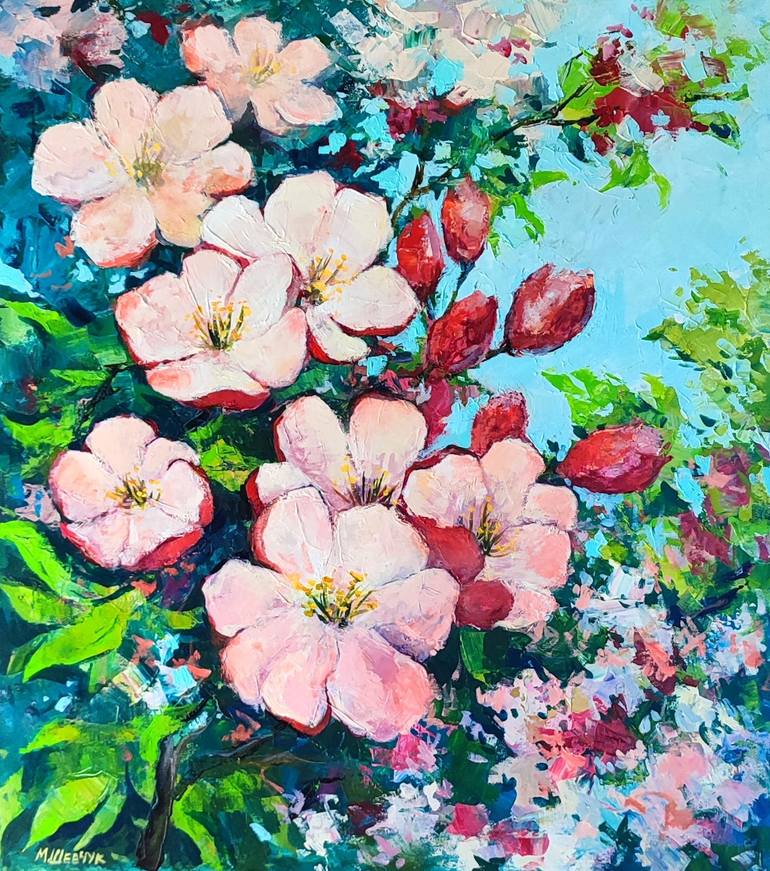 The Breath of Spring Painting by Maria Shevchuk | Saatchi Art