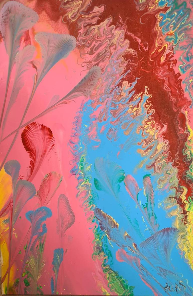 Summerflowers Painting by Olesia AleKs Agaeva | Saatchi Art