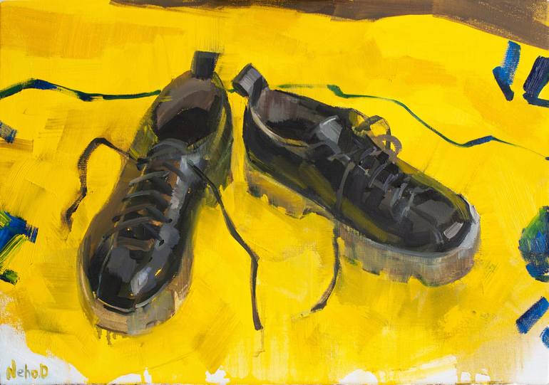 boots Painting by Diana Nekhotiashchaia | Saatchi Art