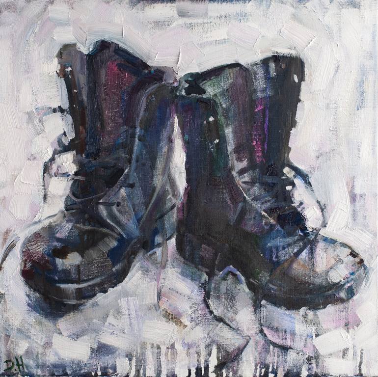 Boots Painting by Diana Nekhotiashchaia | Saatchi Art
