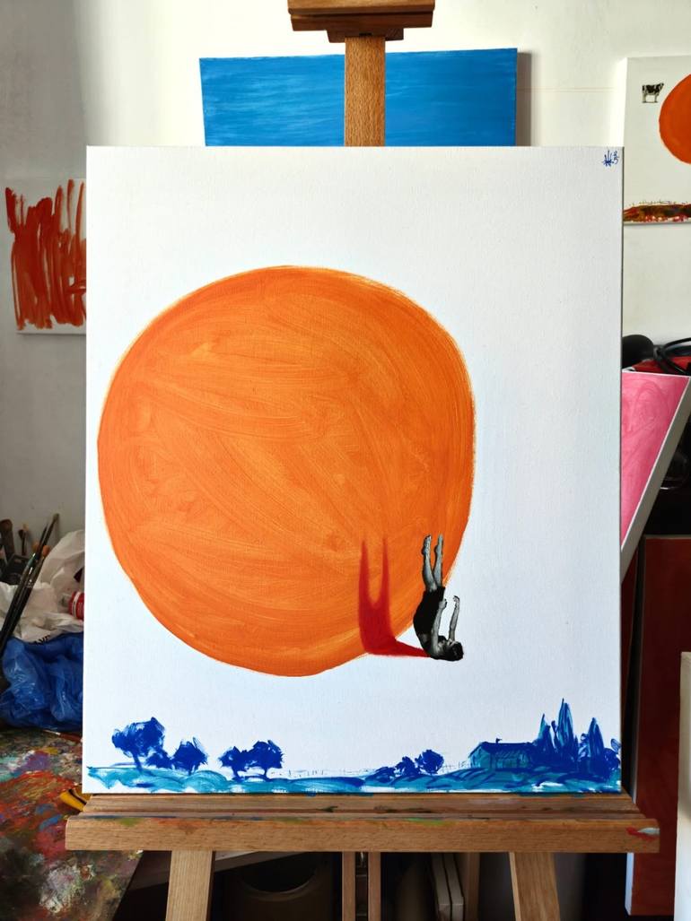Falling Into Self – Original Oil Painting from the “Exit” Series ...