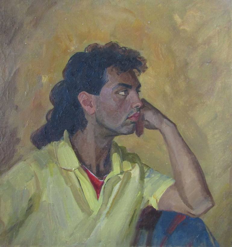 Portrait of Guillermo. Venezuela. Painting by Sergei Gusev | Saatchi Art