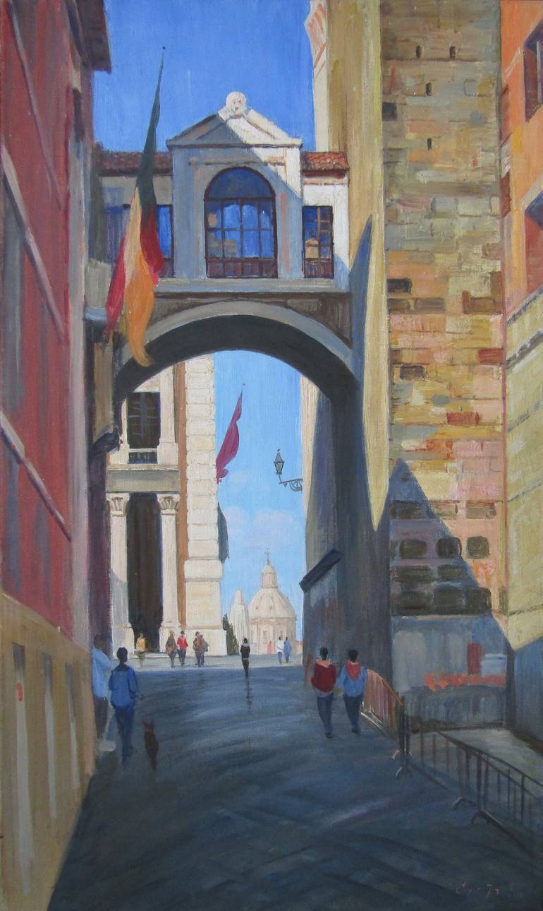 On Capitol Hill. Rome Painting by Sergei Gusev | Saatchi Art