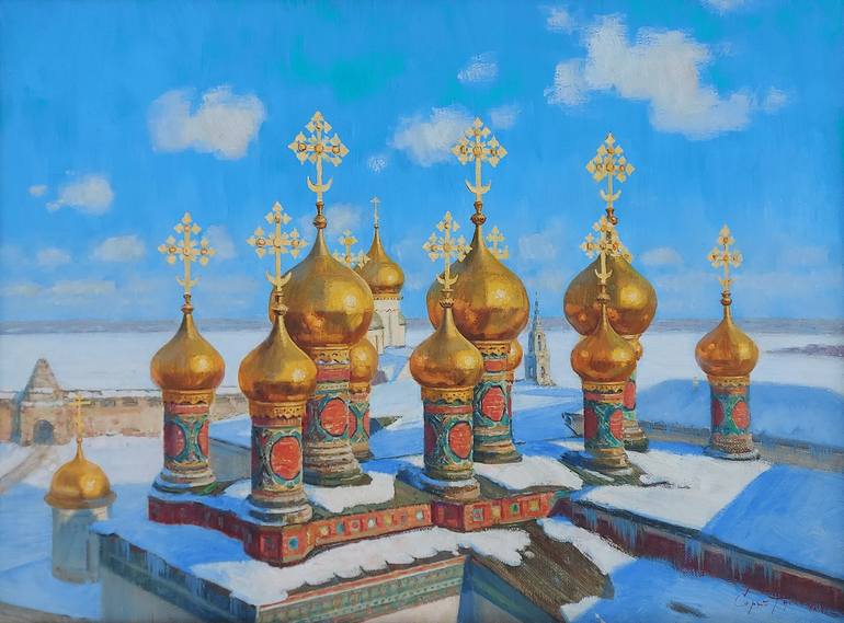 Russian classical painting / Gold of Russia Painting by Sergei Gusev ...