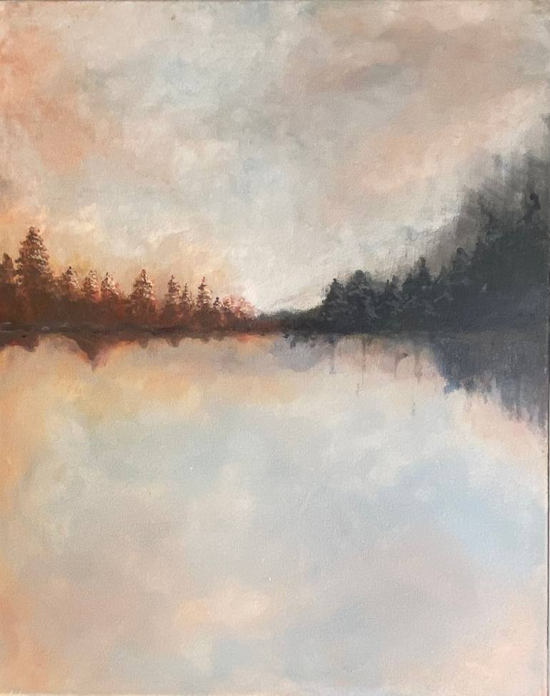 Oil & Acrylic on Stretched Canvas 16 x 20 x 3/4 Painting by lindsey ...