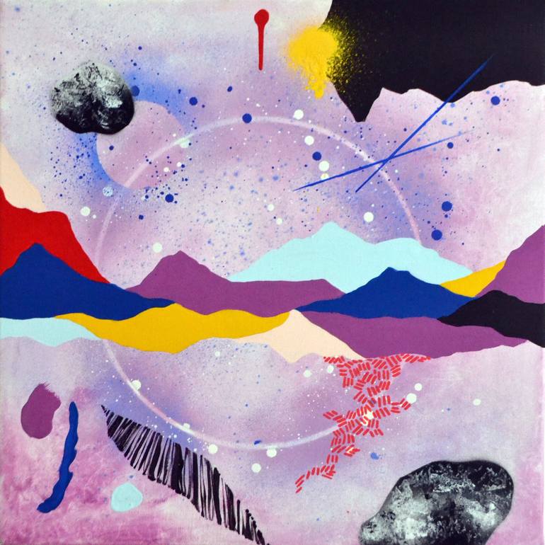 astral reflection Painting by Nataline Pomar | Saatchi Art