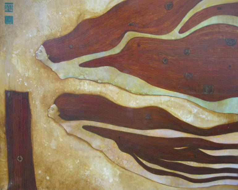 Meeting No. 1. mermaid series Painting by Alexander Pavlenko | Saatchi Art