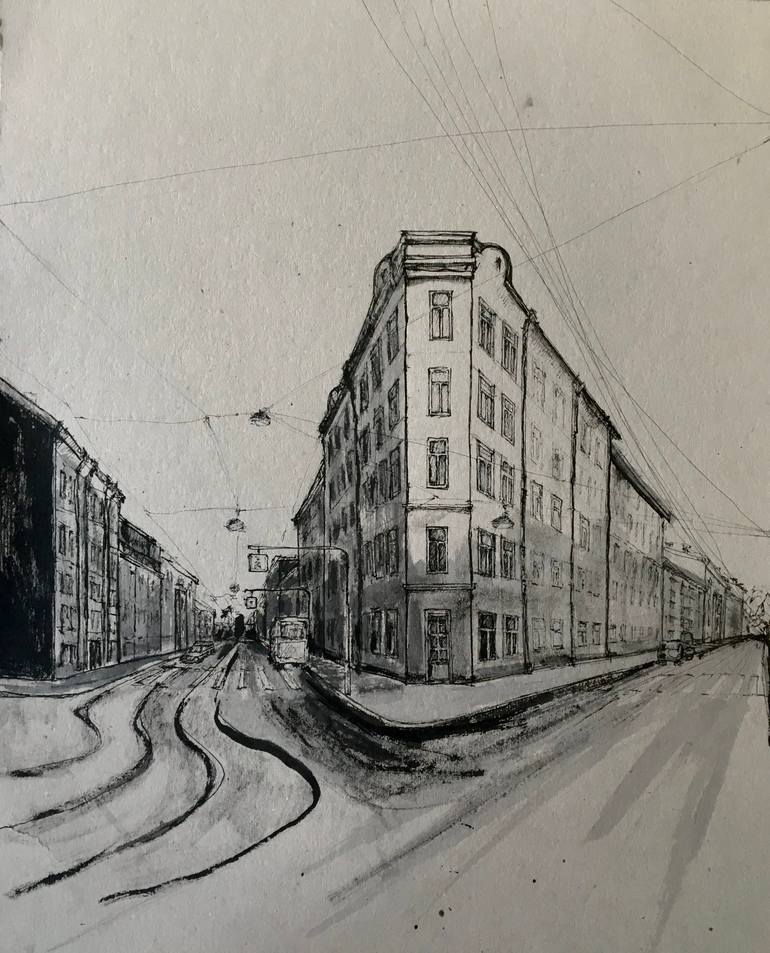 House-Iron Drawing by Alisa Belich | Saatchi Art