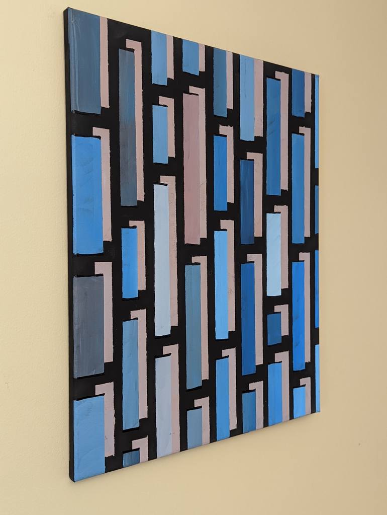 Confident Blues Painting by Michael Kusek | Saatchi Art