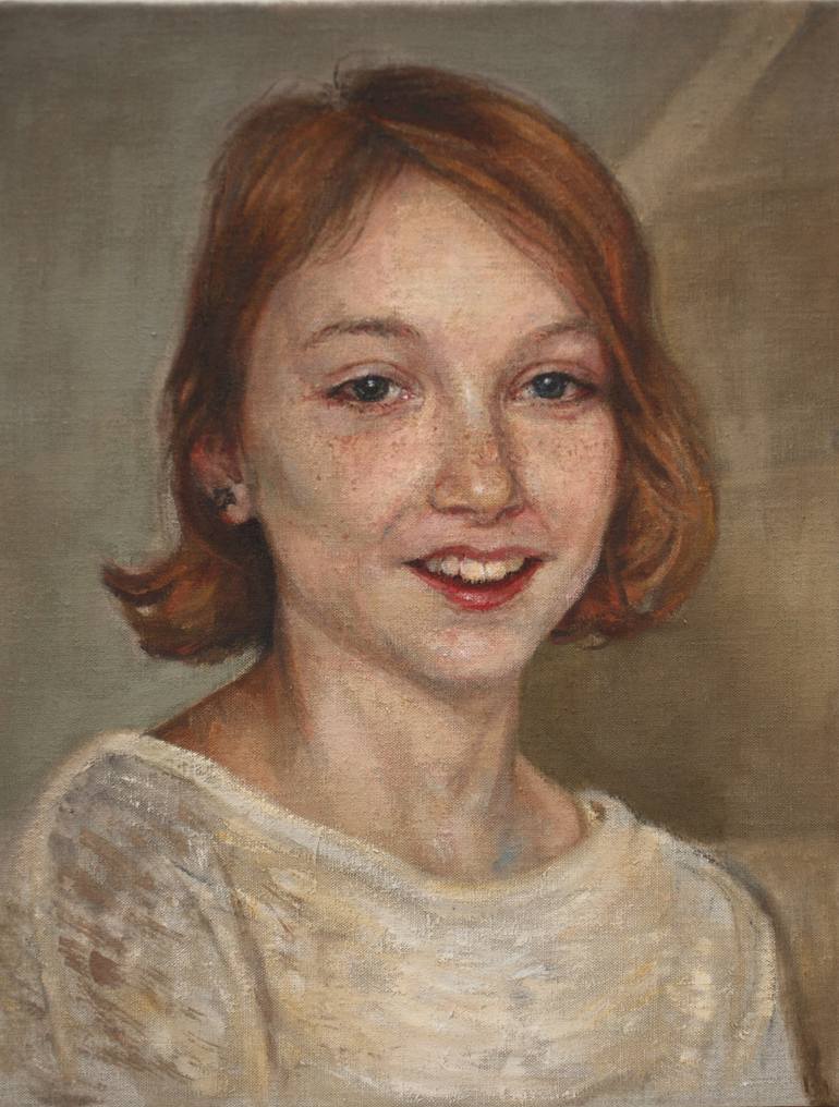 Portrait study of Maya Painting by Gabriel Corcuera Zubillaga | Saatchi Art