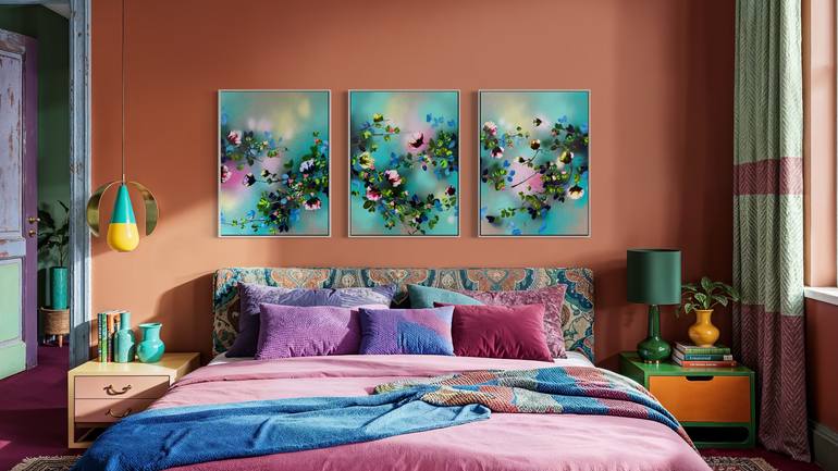 Where I Forget - Triptych Painting by Anastassia Skopp | Saatchi Art