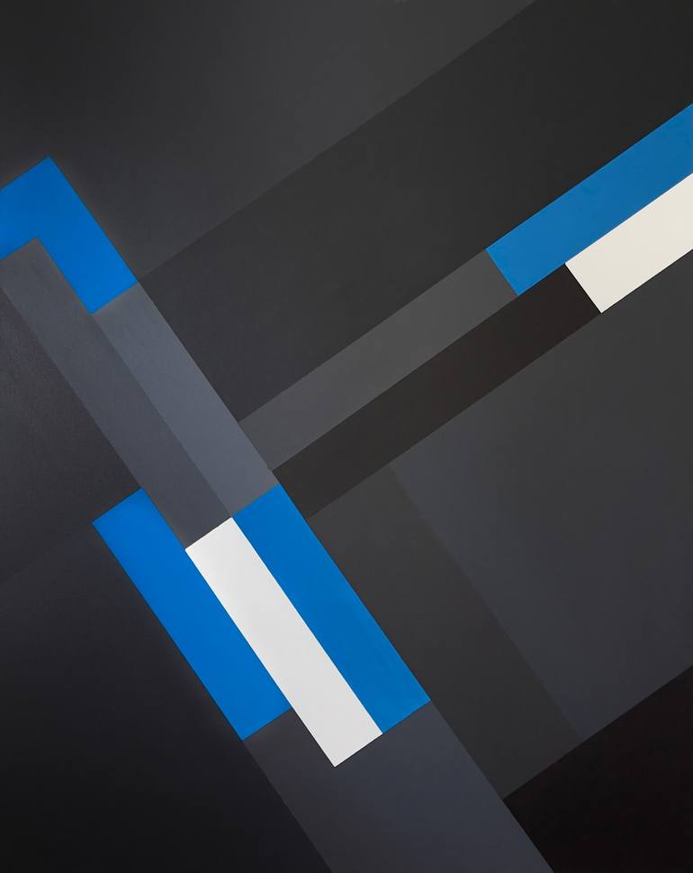 Hirst Street at night Painting by Ciprian Cojoc | Saatchi Art