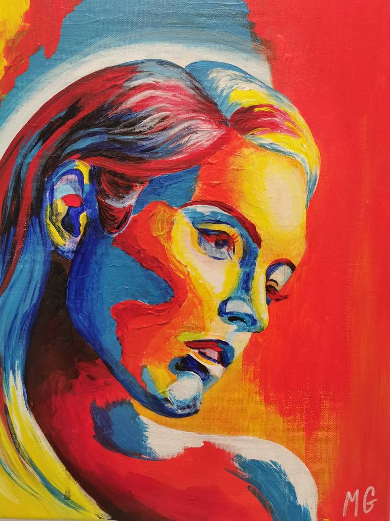 My reflection Painting by Marina Gerr | Saatchi Art