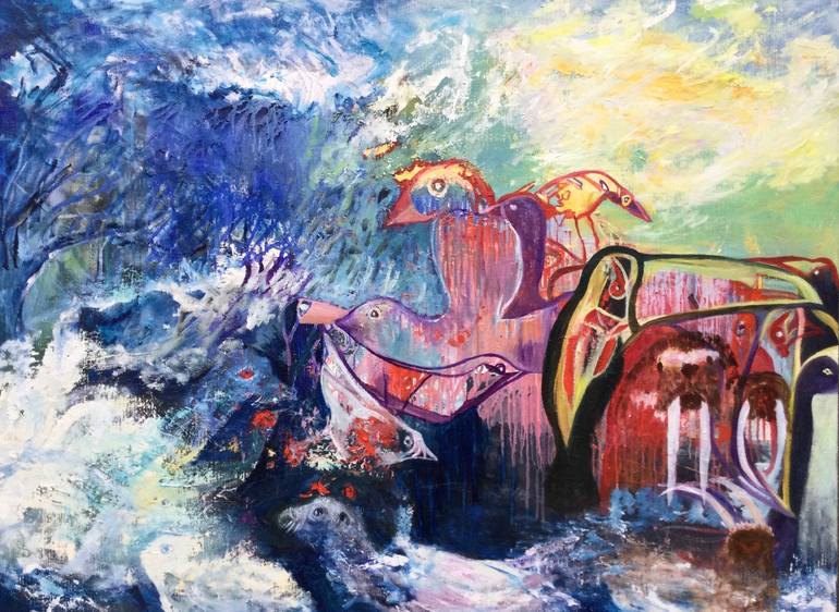 Our island Painting by Jan Goris | Saatchi Art