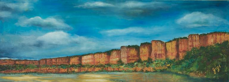 Chilojo Cliffs - Gonarezhou - Zimbabwe Painting by Gigi Guimbeau ...