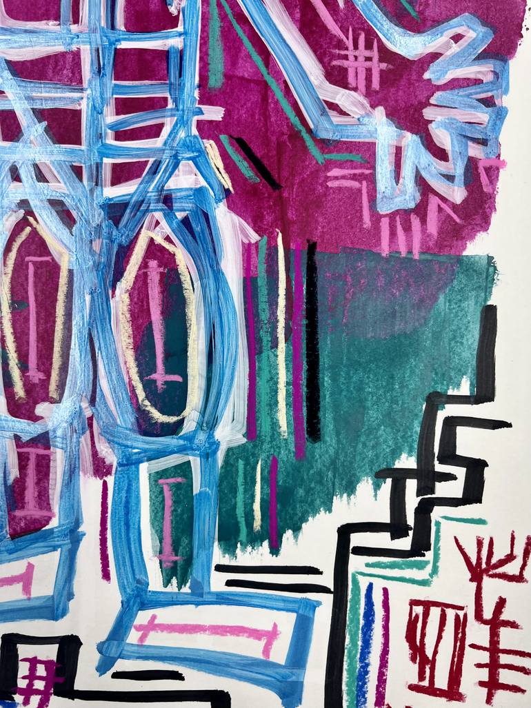 Banks of Roses Painting by Philipp Hu | Saatchi Art