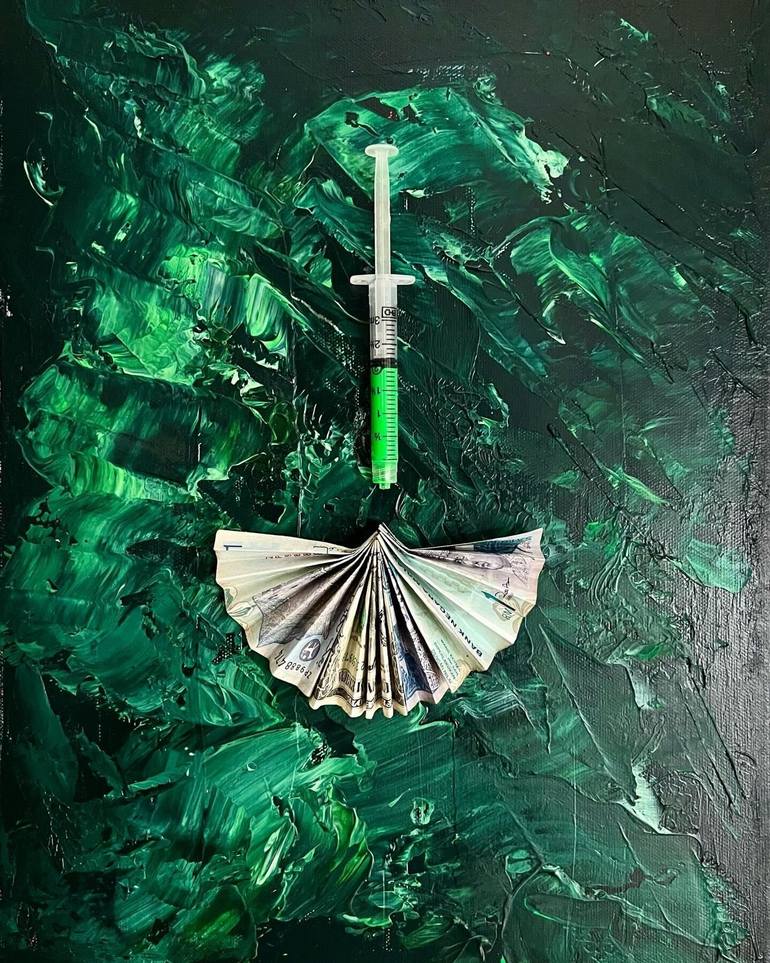 Liquidity Injection Painting by Philipp Hu | Saatchi Art