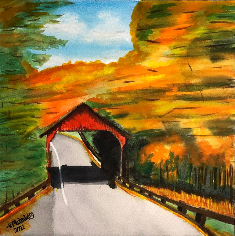 Fall Road Trip Painting by Heather Malmberg | Saatchi Art