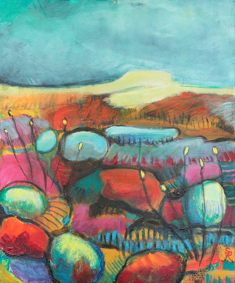 Boulders 5 Painting by Soco Vara De Rey | Saatchi Art