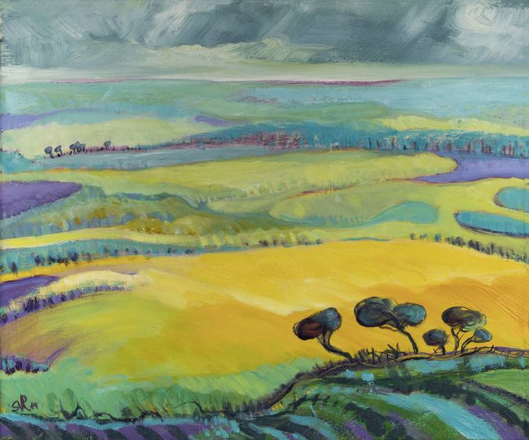 Campos de Castilla Painting by Soco Vara De Rey | Saatchi Art