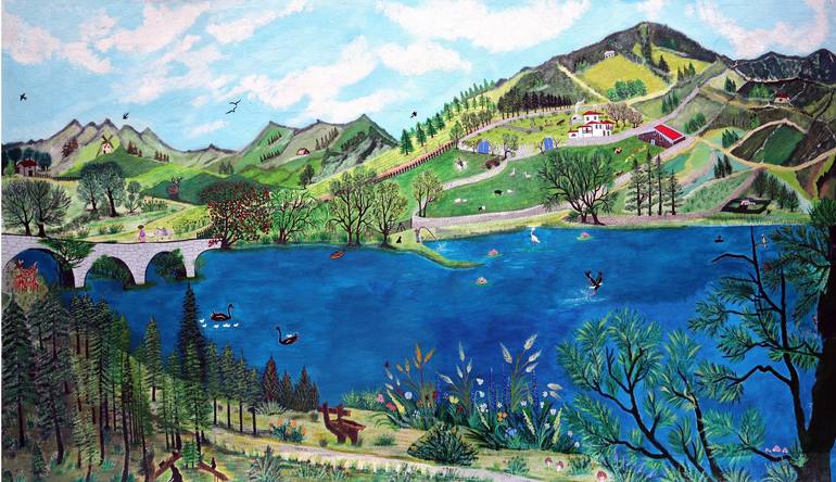 Laudato si Mural Painting by Leo Chaher Rhomaei | Saatchi Art