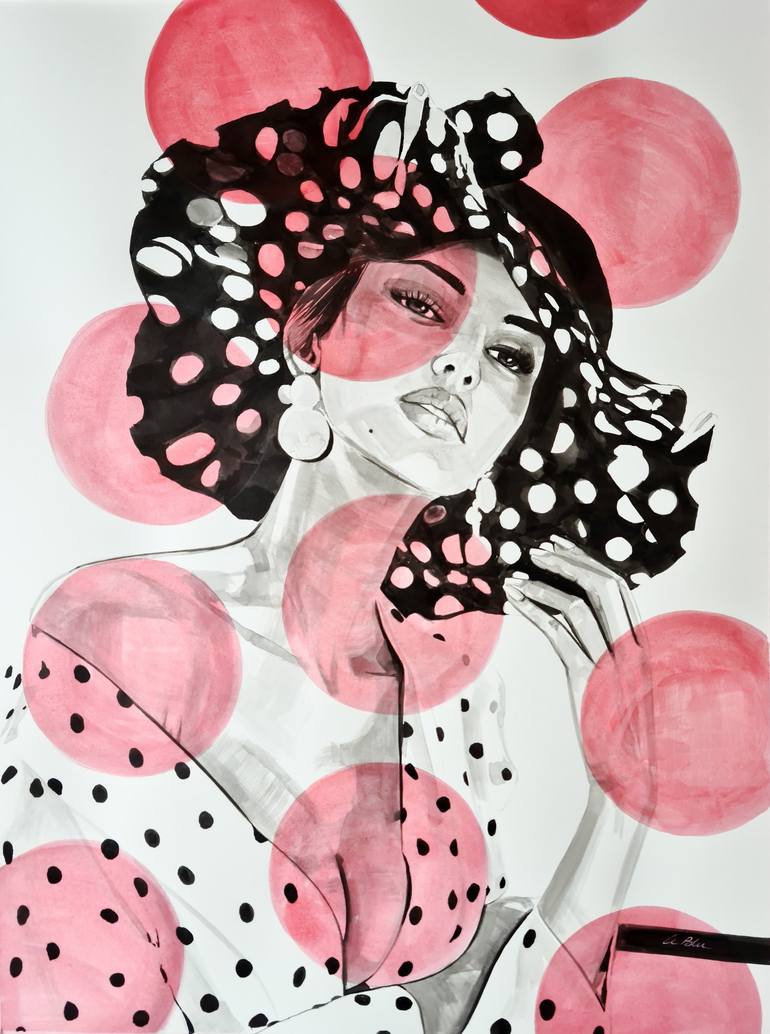 Valentina II Drawing by Gilles Leblu | Saatchi Art