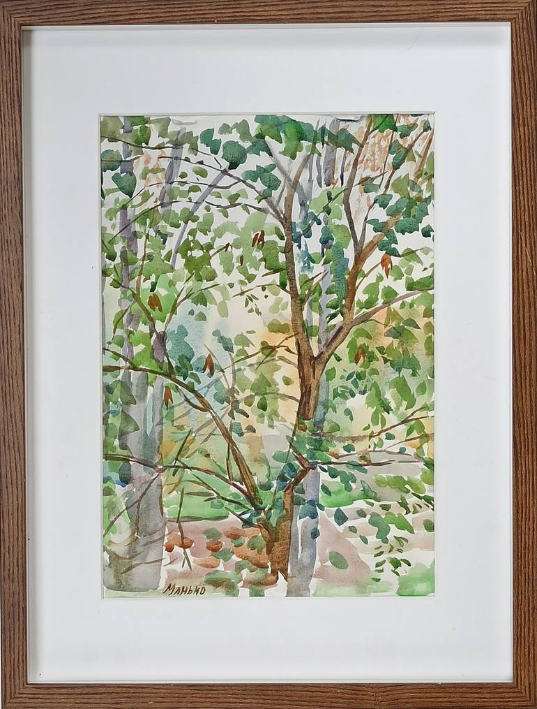 Watercolor landscape Painting by Yuliya Manko | Saatchi Art