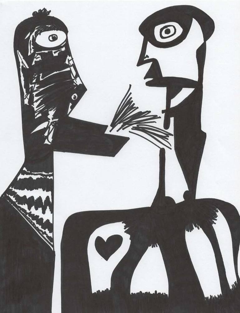 Scam Drawing by Prema Manasarovar | Saatchi Art