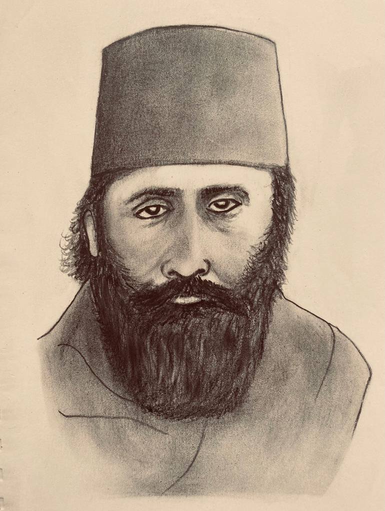 Inayat Khan Drawing by Nitin Gambhir | Saatchi Art