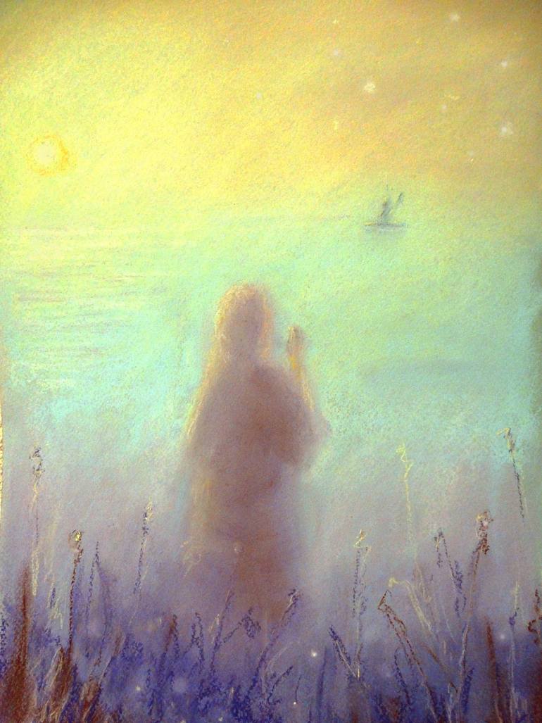 A blessing Drawing by Natalia Leonteva | Saatchi Art