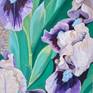 Bearded Iris Painting by Zulfiya Mukhamadeyeva | Saatchi Art