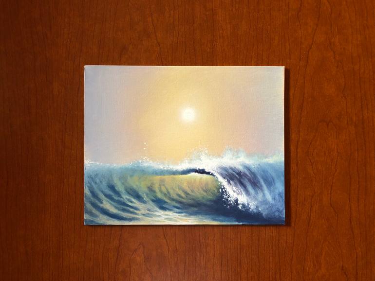 Glowing Wave Painting by Greg Lowman | Saatchi Art