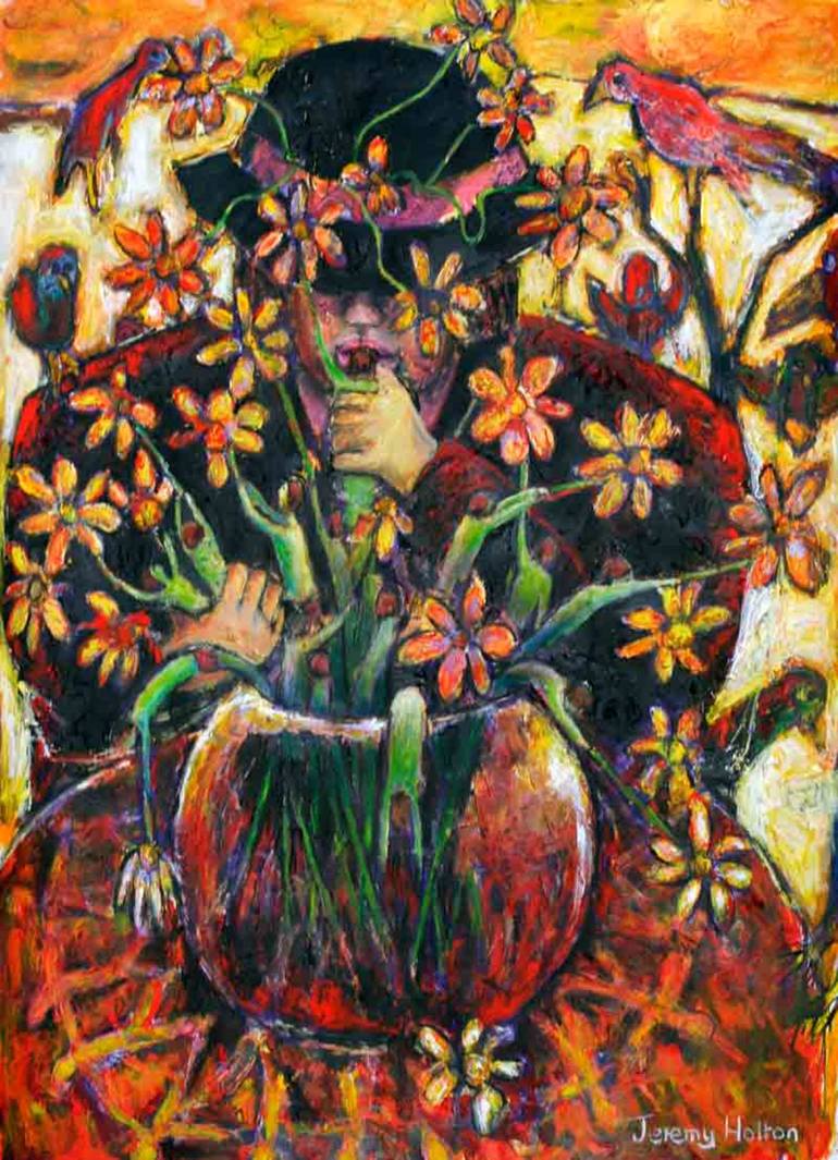 The Flower Arranger (1059) Painting by Jeremy Holton | Saatchi Art